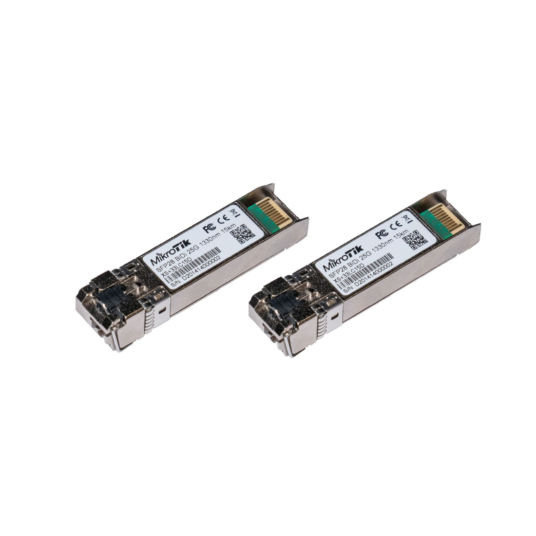 Pack de 2 SFP/ SFP+/ SFP28, 1/10/25Gb, SM, 1270nm / 1330nm, 15kms, LC UPC