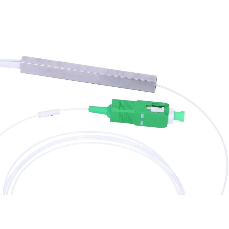 Splitter óptico 1x8 SC/APC, G657A1, 1.5mts