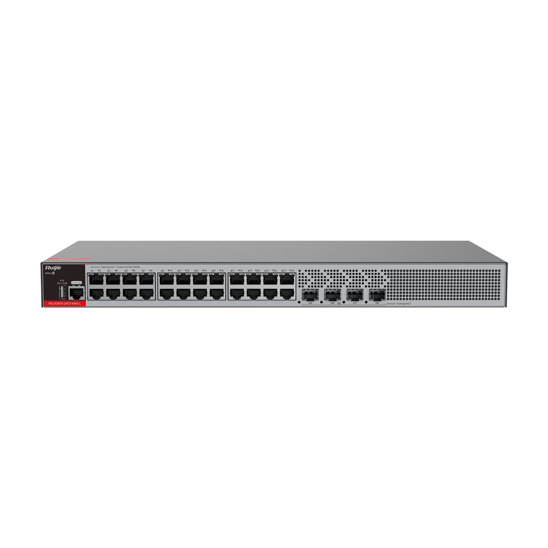 Switch Gestionable L2+, 24 puertos Gigabit, 4x SFP 2.5Gb, para rack 19"