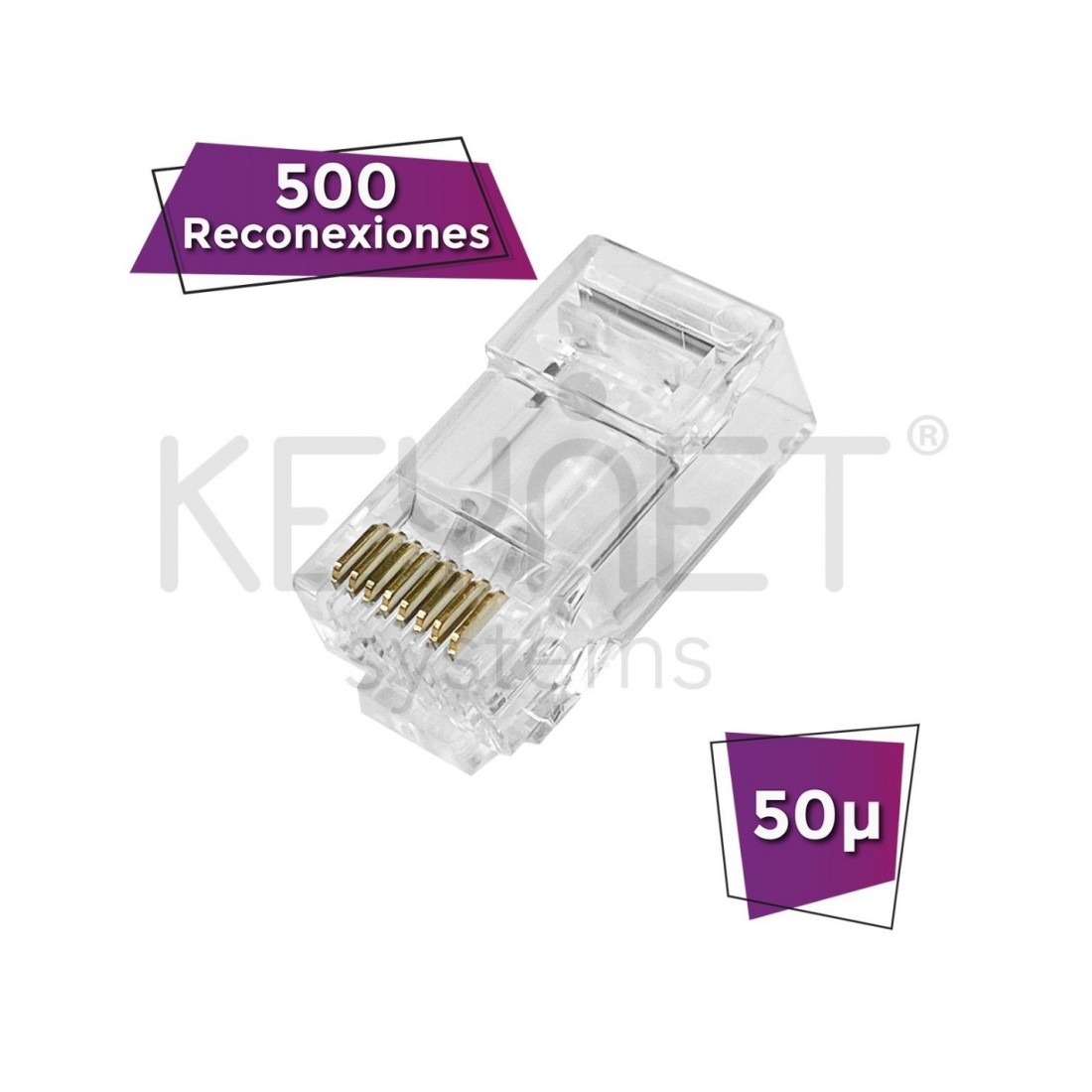 Conector CAT 6/6A UTP rápido